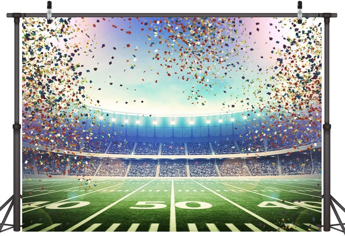 Amazon.com : XYSCZYY 7x5ft Football Stadium Backdrops Football Backdrop ...