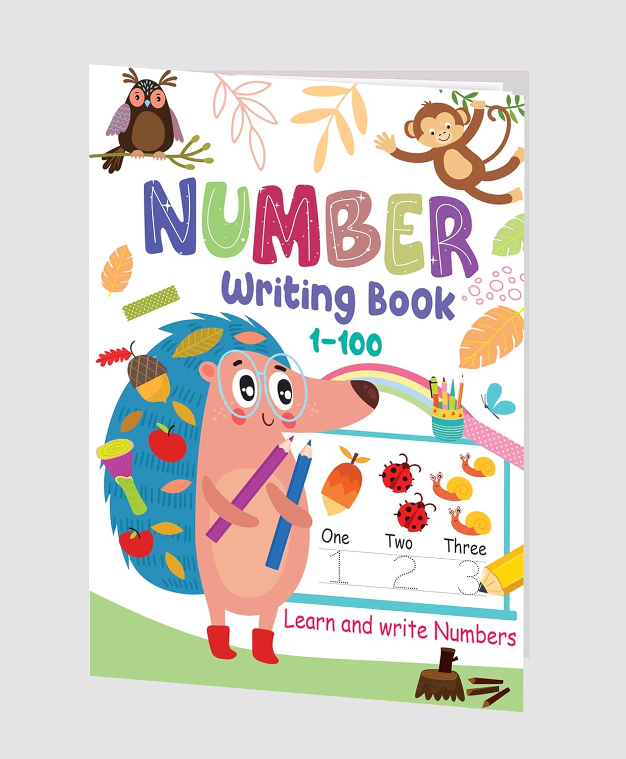 HelloFriend Books Number Learning- Writing Book 1-100 : Brijbasi Art ...