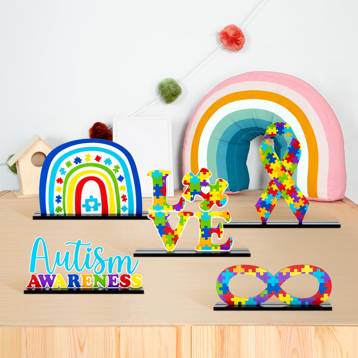 Snapklik.com : Autism Awareness Table Centerpieces - 5Pcs Autism ...