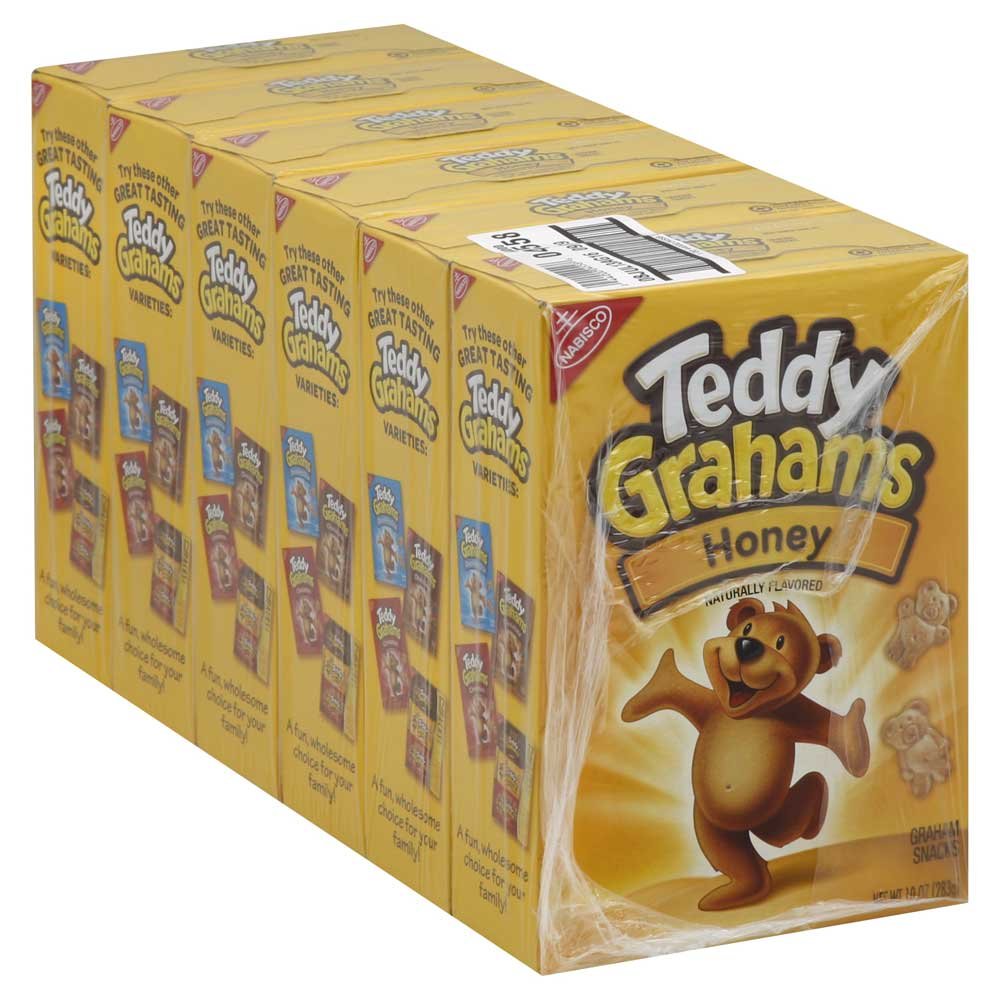 Buy Teddy Grahams Snacks, Honey, 10-Ounce Boxes (Pack of 6) Online at ...