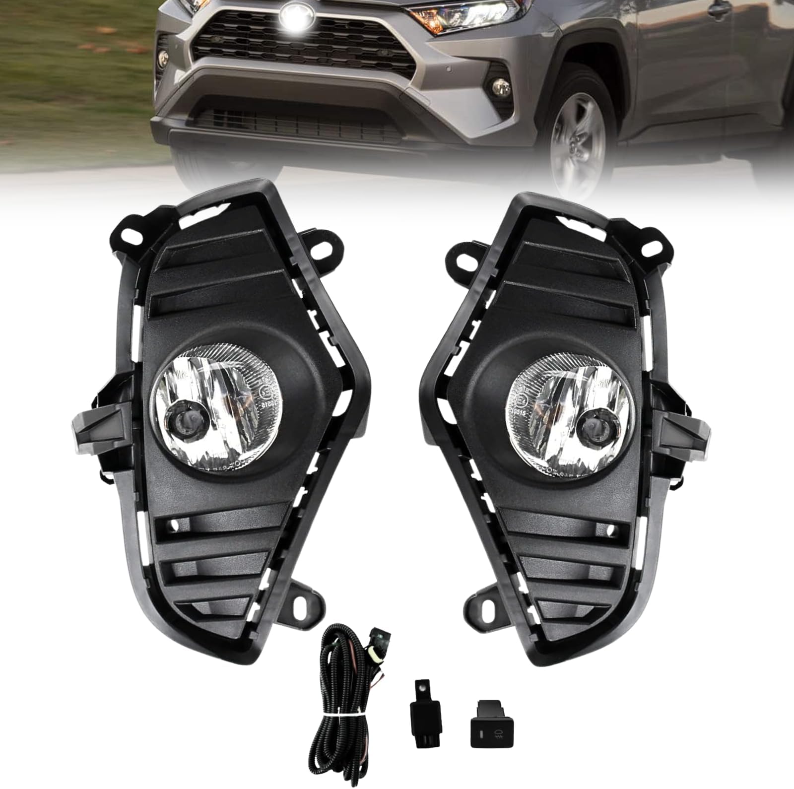 Amazon.com: Fog Lights Compatible with 2019 2020 2021 2022 2023 Toyota ...