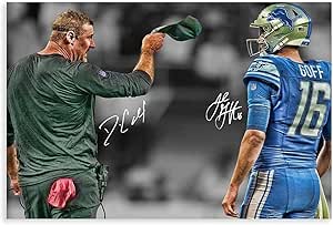 Amazon.com: XMSCWSRY Jared Goff Dan Poster Campbell Canvas Poster ...