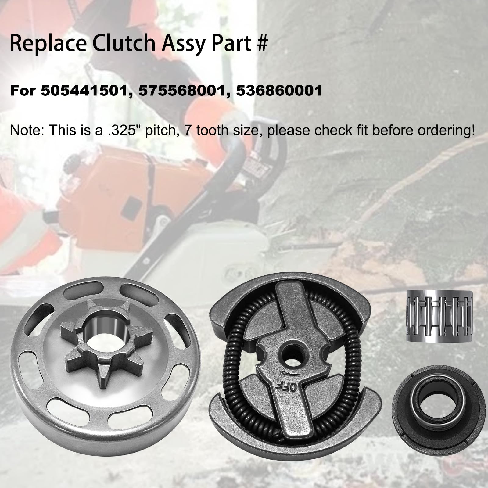 Snapklik.com : Yutacorex 435 Chainsaw .325" -7T Clutch Drum Bell Rim ...