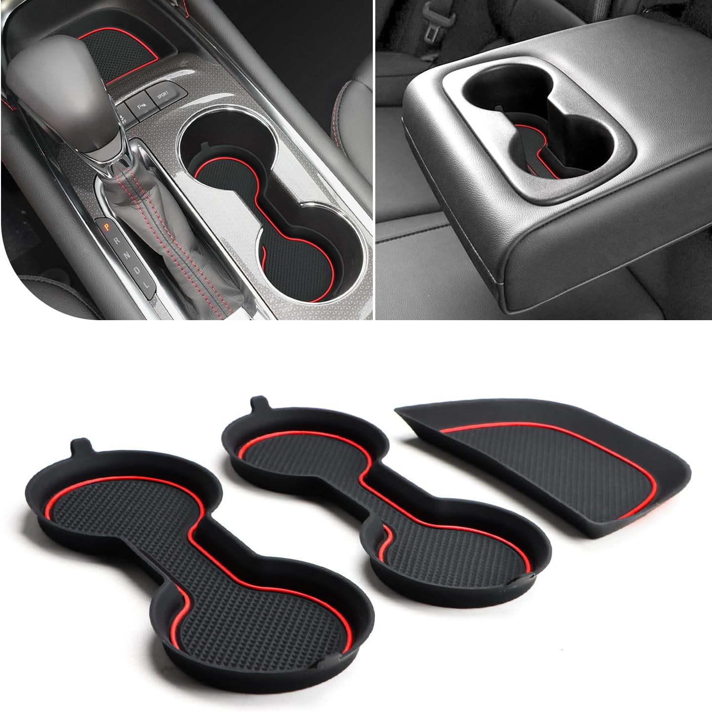 Amazon.com: Auovo Cup Holder Inserts Coaster Compatible with Chevy ...