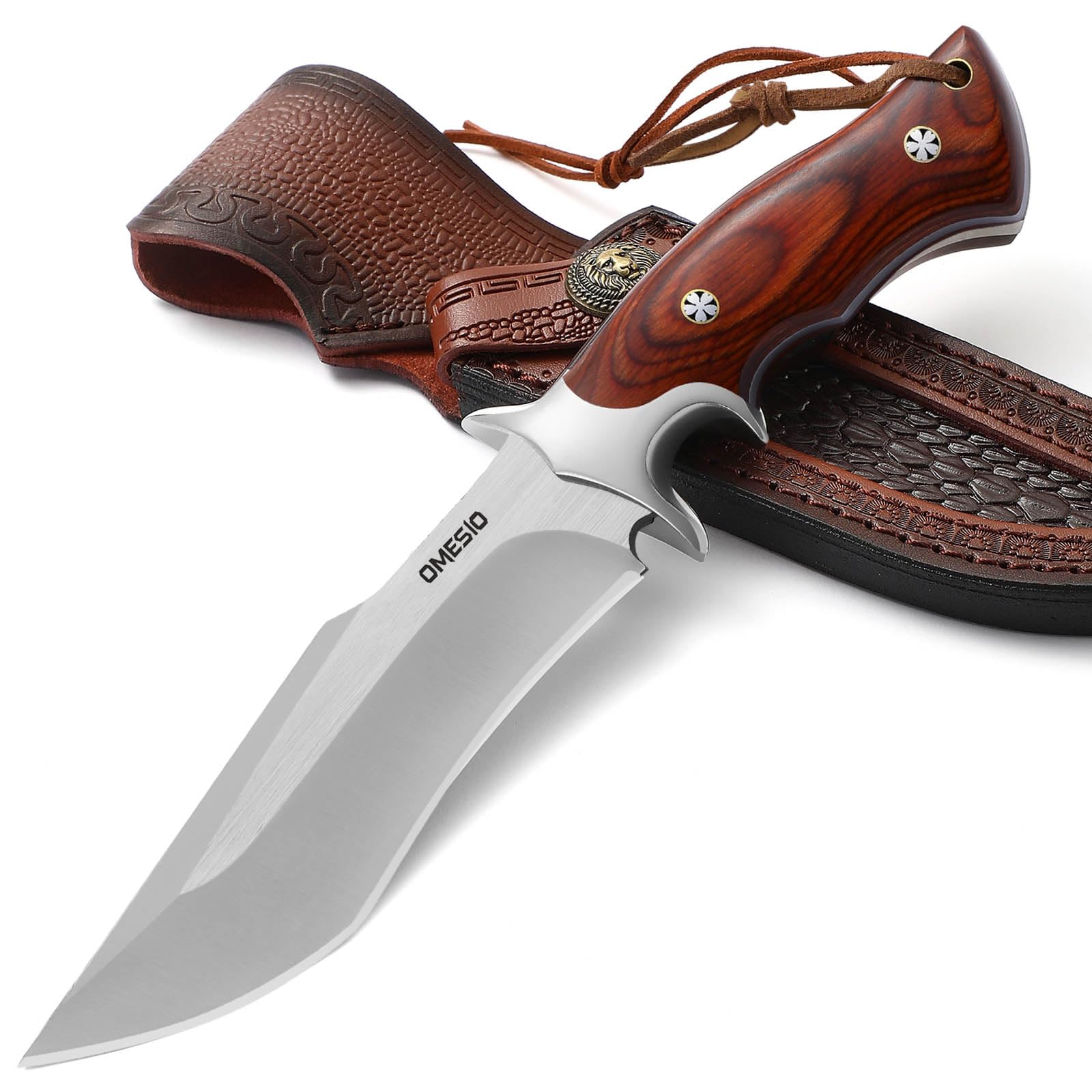 Buy Omesio Fixed Blade with Sheath, Survival M390 Steel, Fulltang 60±1 ...