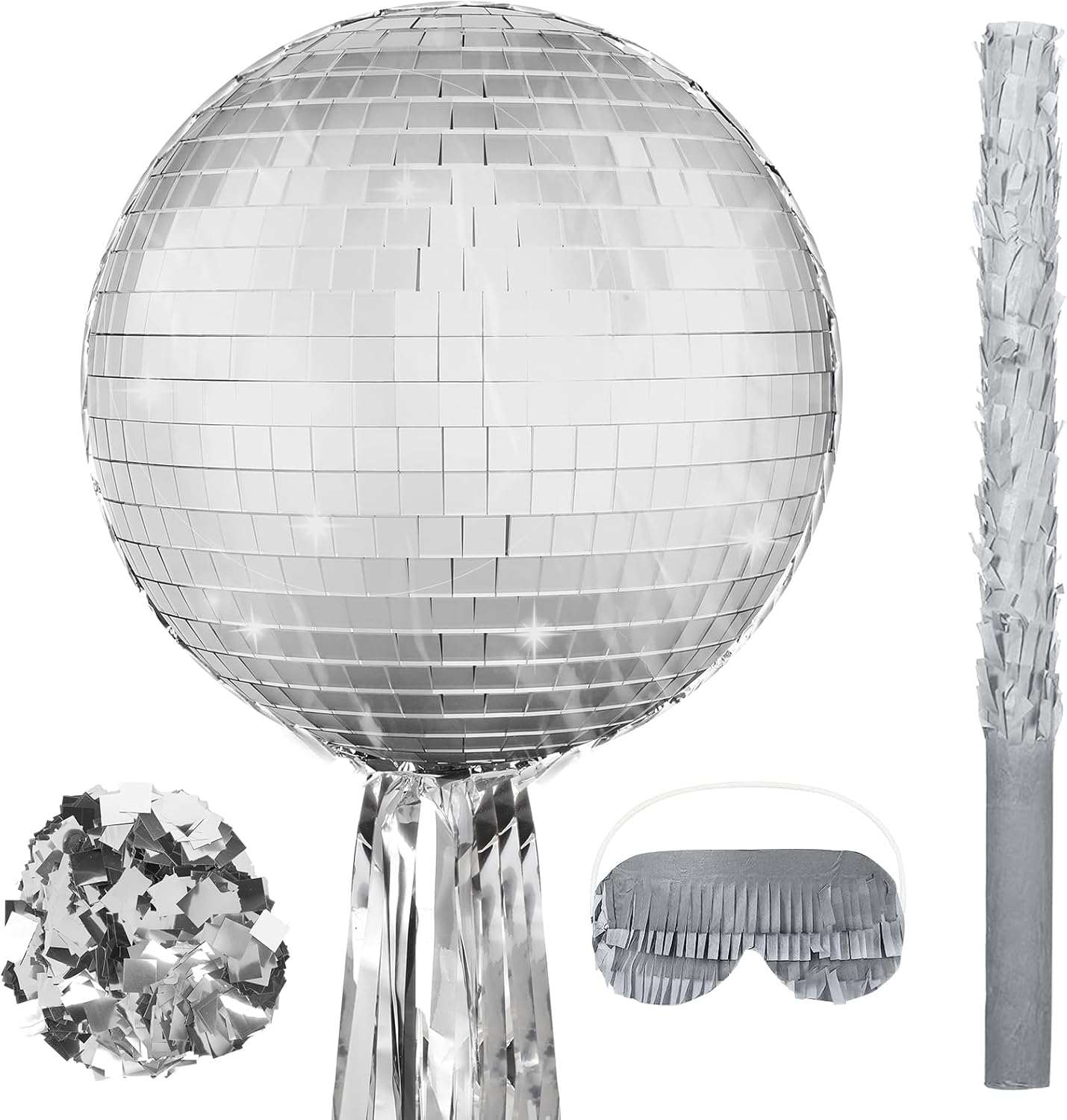 Amazon.com: Aoriher Disco Ball Pinata Bundle Girl Disco Party Pinata ...