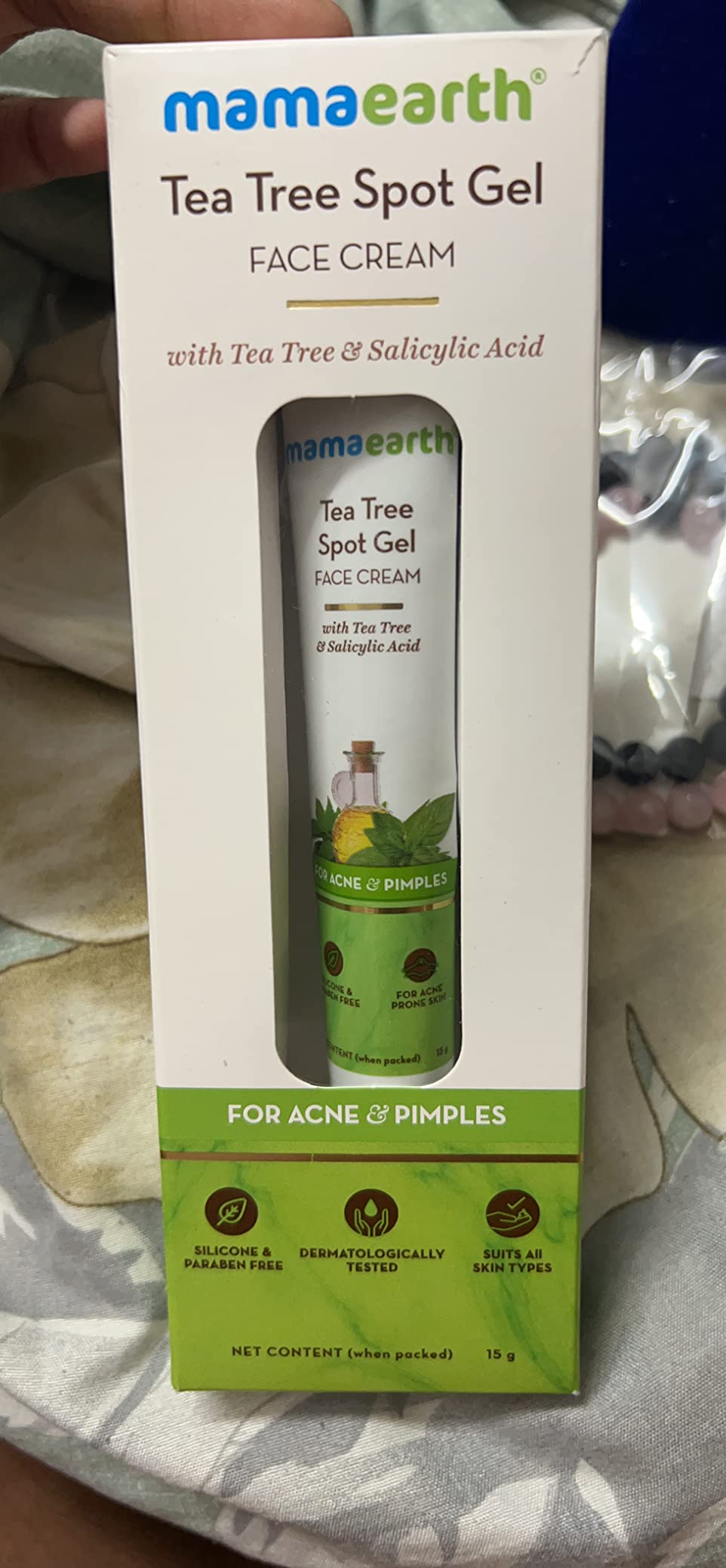 Mamaearth Tea Tree Spot Gel Pimple Removal Face Cream with Tea Tree ...