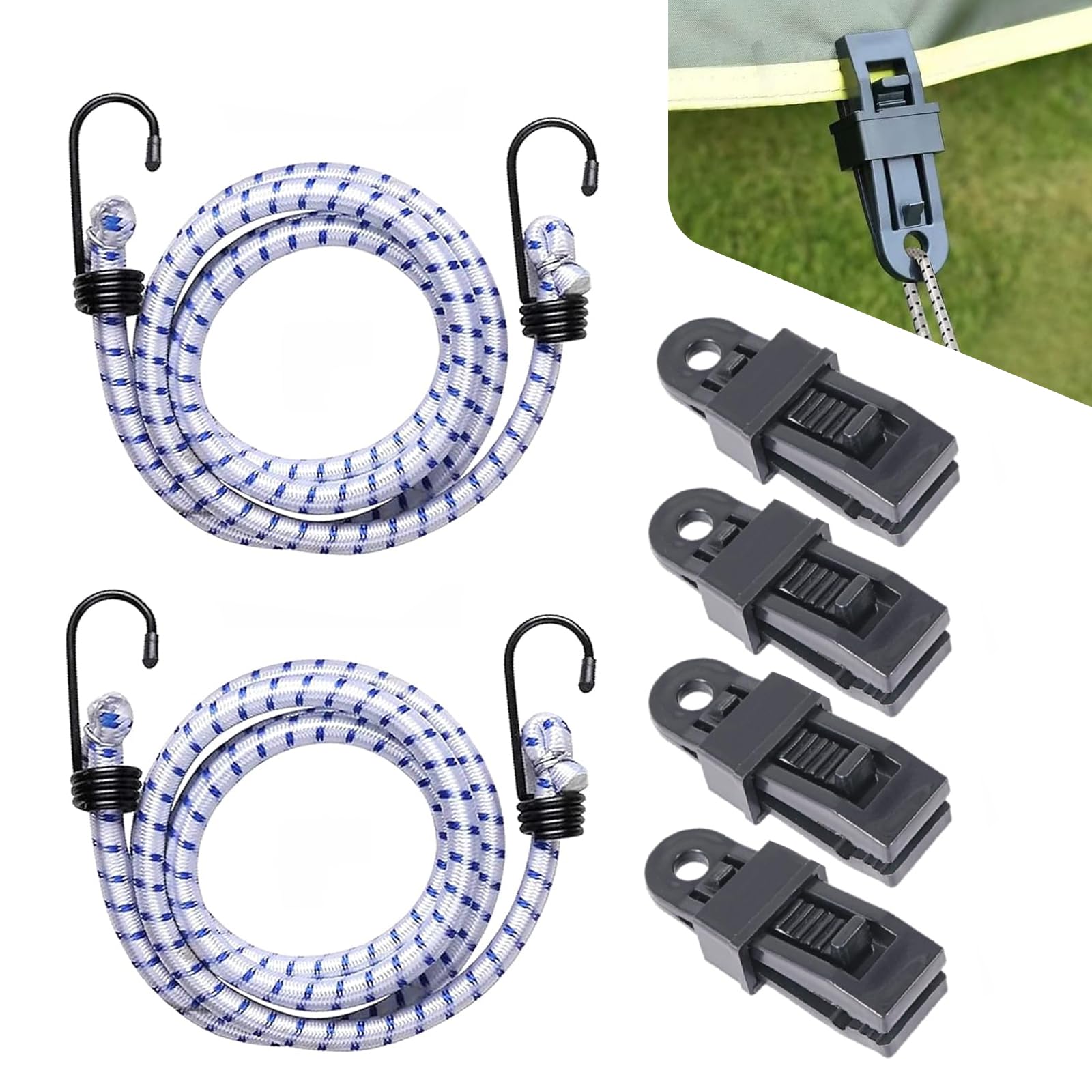 Amazon.com: Sephile Pack-6 Gust Straps Car Cover Wind Protector, 5.08Ft ...