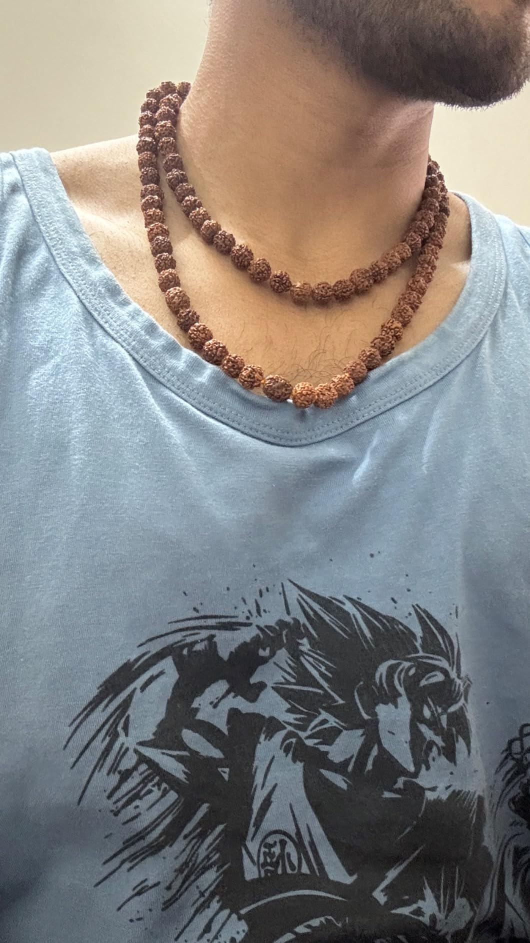 Petrichor Certified Original Rudraksha Mala (Brown, 9-10mm) with ...