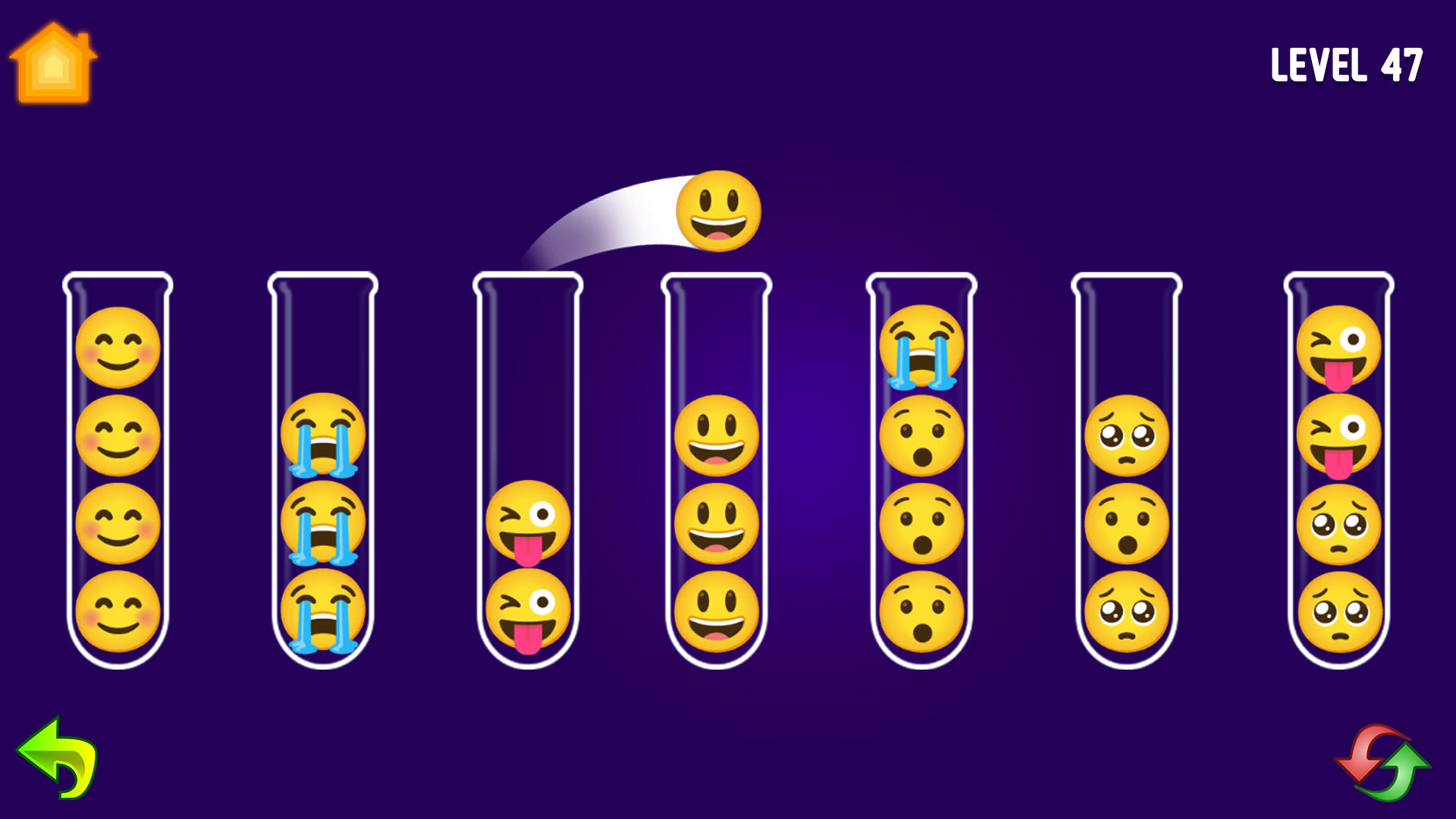 Emoji Sort Matching: Emoji Color Sort Puzzle Sorting Ball Master Games ...