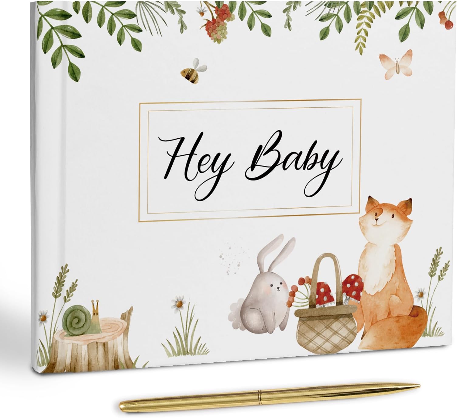 Amazon.com: Lemon Sherbet Baby Shower Guest Book - Baby Shower Sign in ...
