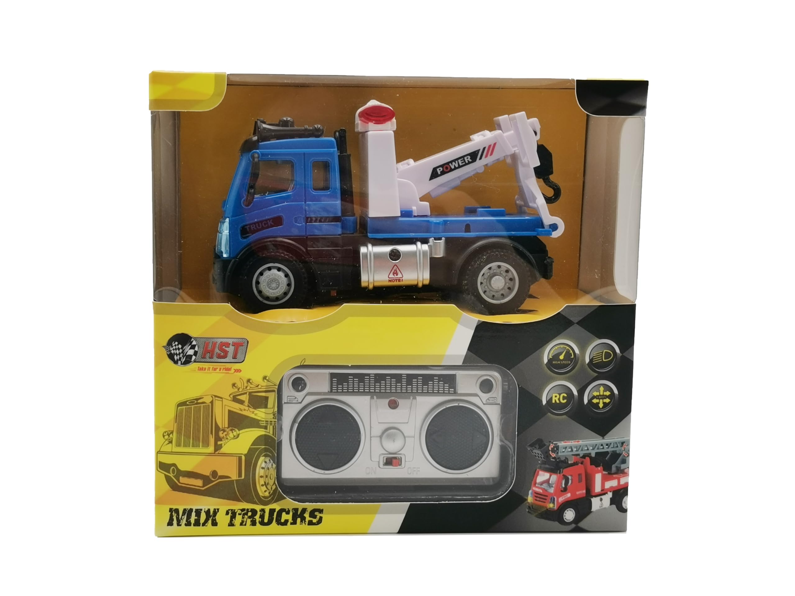 Amazon.com: Dakott Mini RC Tow Truck for Kids -1:64 Scale Four-Way ...