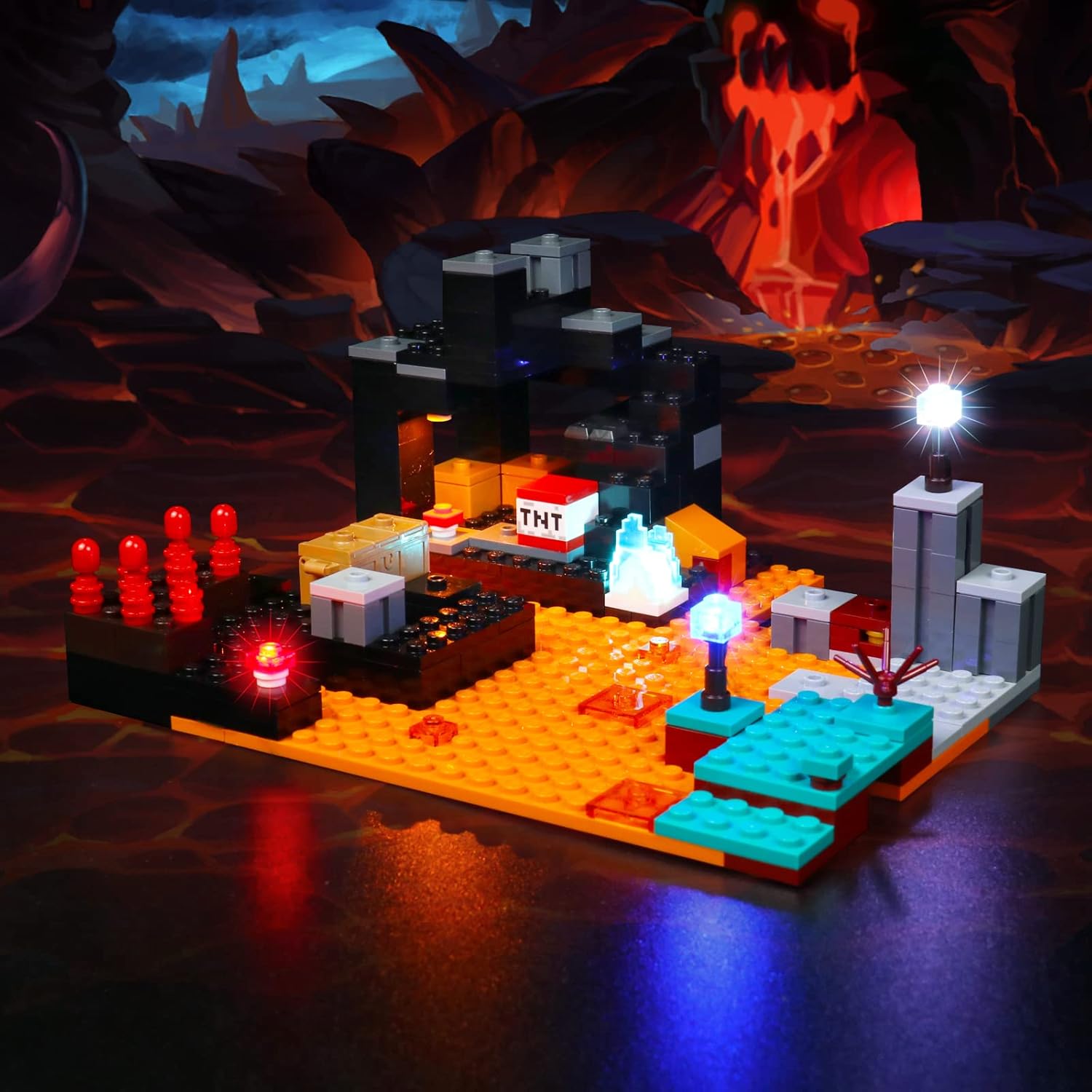 Amazon.com: Bourvill LED Light Kit for Lego The Nether Bastion 21185 ...