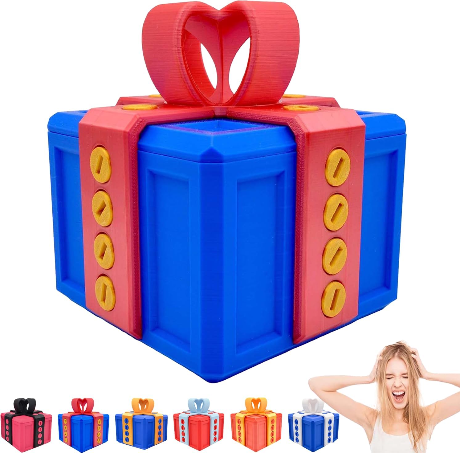 Annoying 3D Printed Gift Box with Twist Storage, Funny Prank Gift Boxes ...