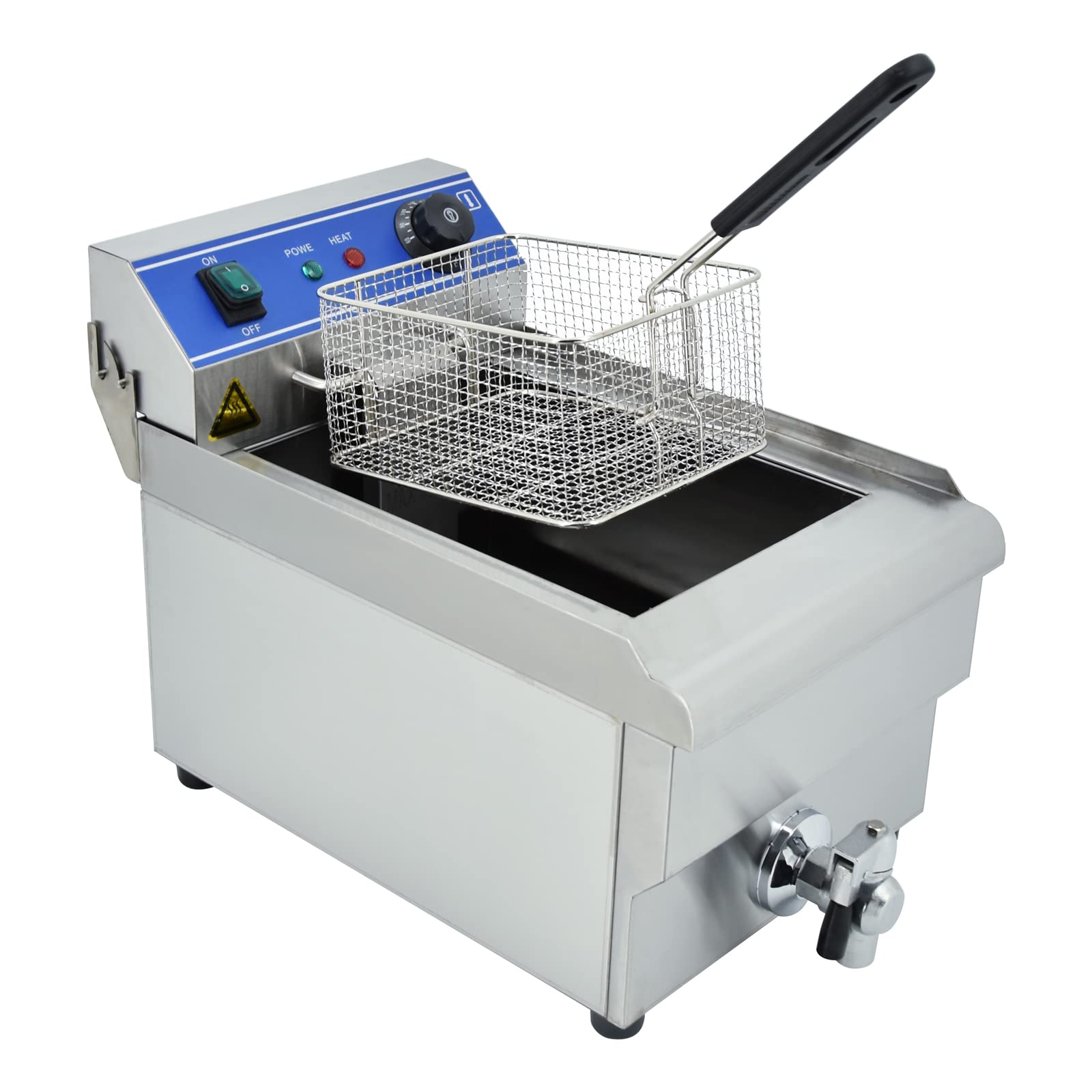 TAIMIKO Electric Deep Fryer Deep Fat Chip Fry Single Tank Commercial ...