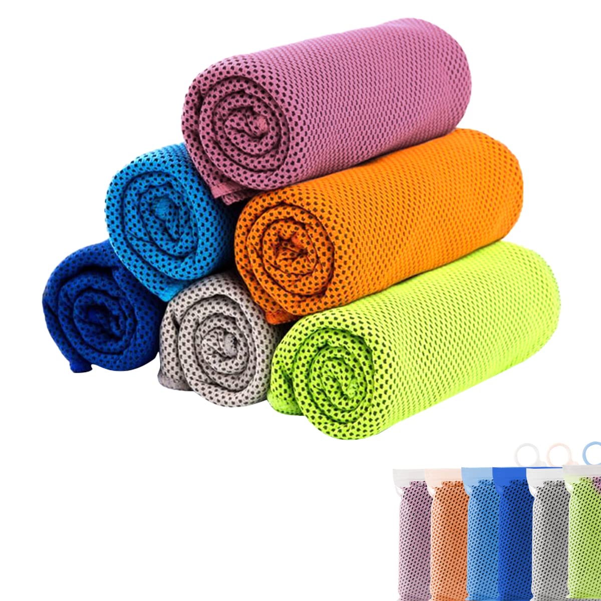 VIDA4U 6 Piezas Toalla de Enfriamiento Refrescantes Deportivas, Toallas ...