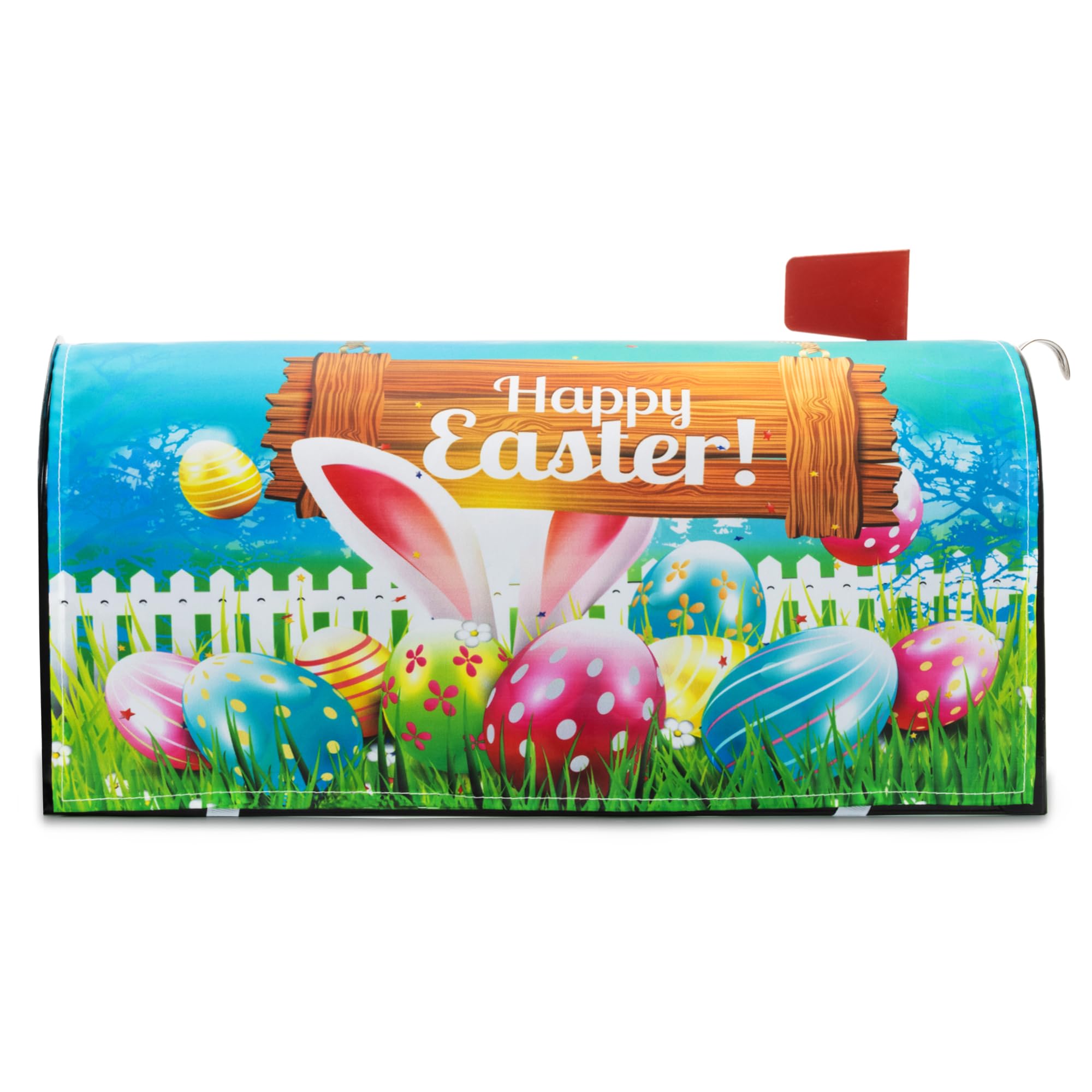 Amazon.com: Happy Easter Mailbox Covers Spring Easter Bunny Eggs ...
