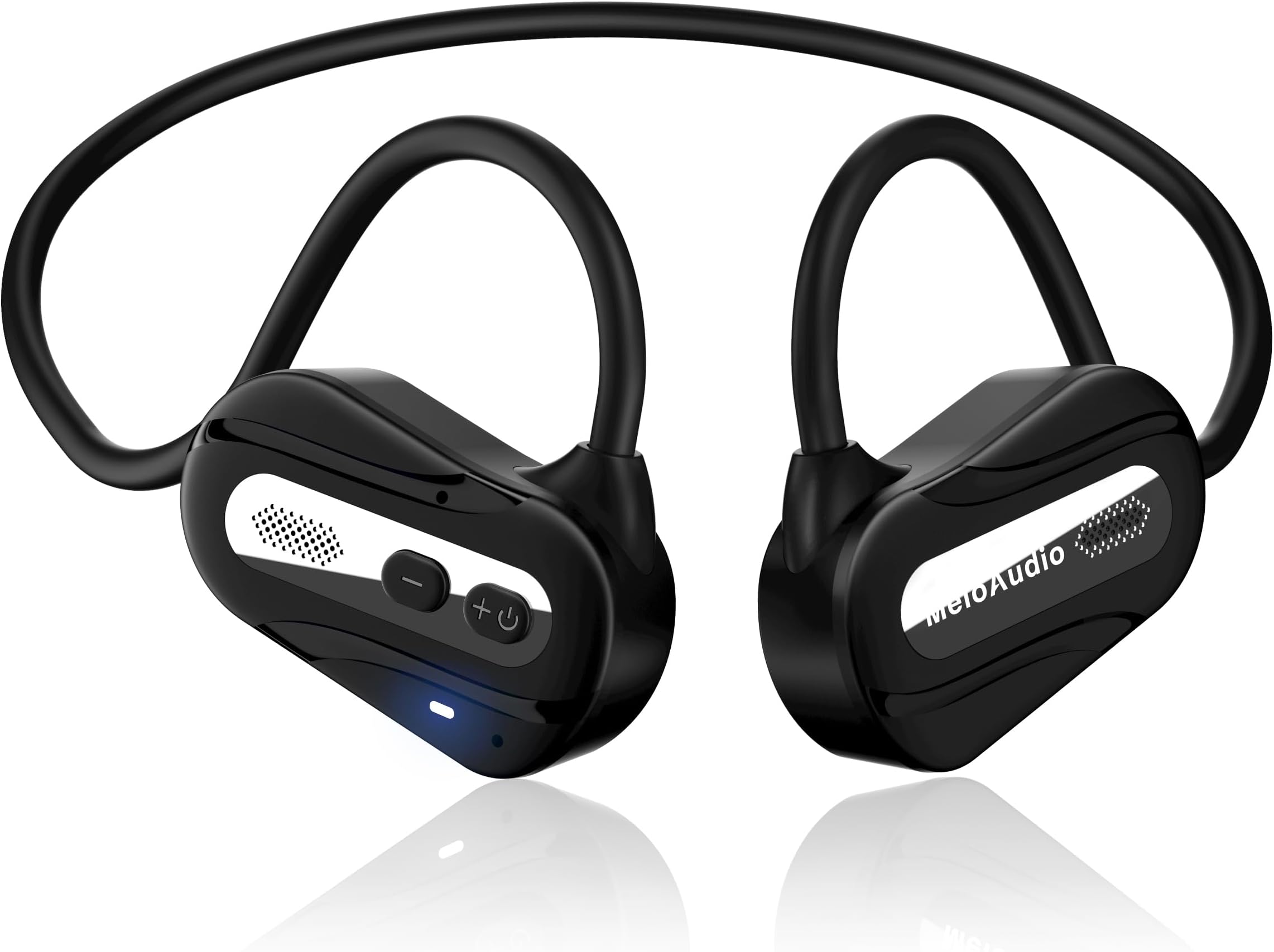Amazon.com: MeloAudio Open Ear Headphones, Bluetooth 5.3 Air Conduction ...