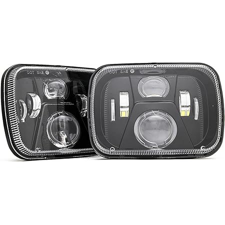 Amazon.com: 7x6 5x7 H6054 LED Headlights High Low Beam Sealed Headlamps ...