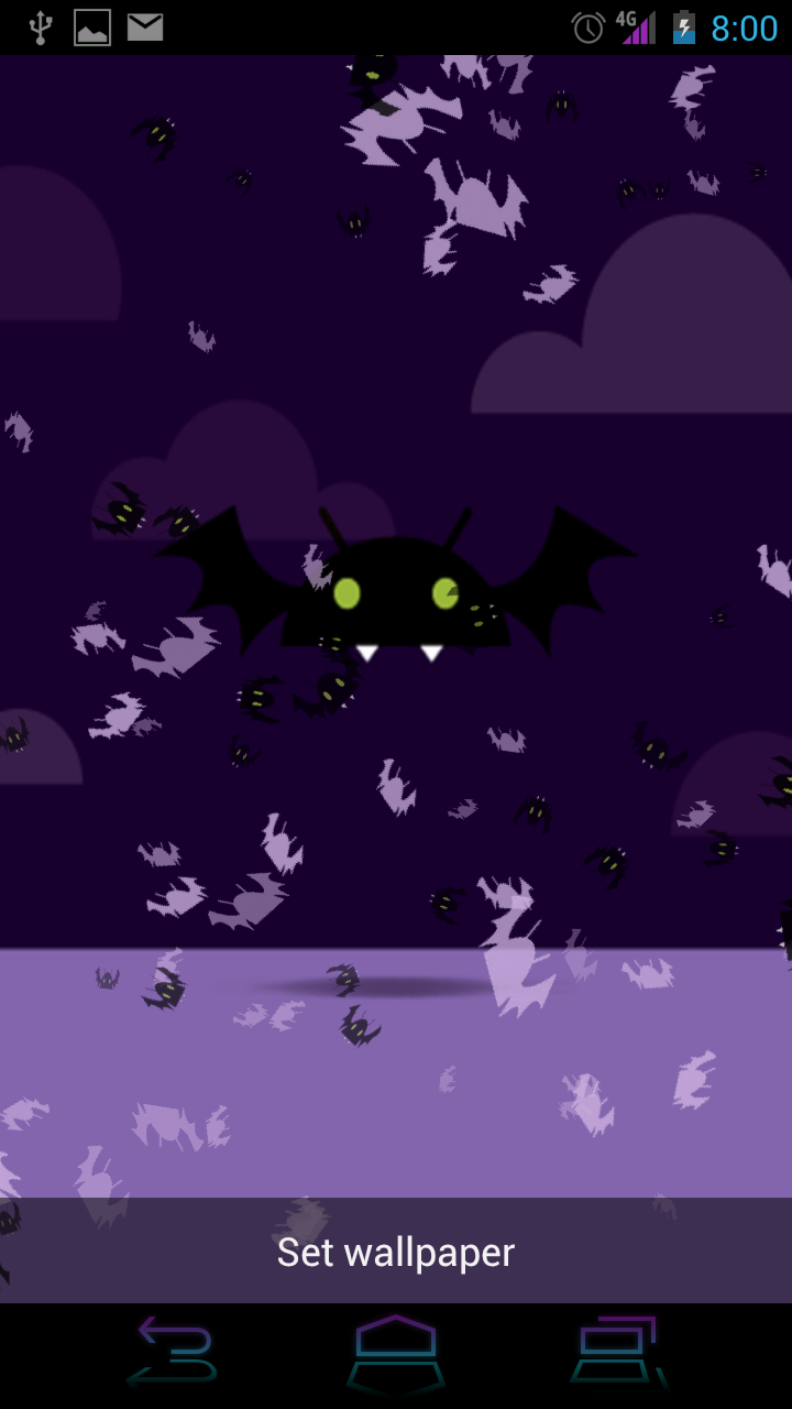 DroidOWeen Falling Droid Bats Live Wallpaper - App on Amazon Appstore