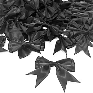 Amazon.com: 50pcs Small Bow Bulk, 2.76"x2.36" Boutique Satin Ribbon ...