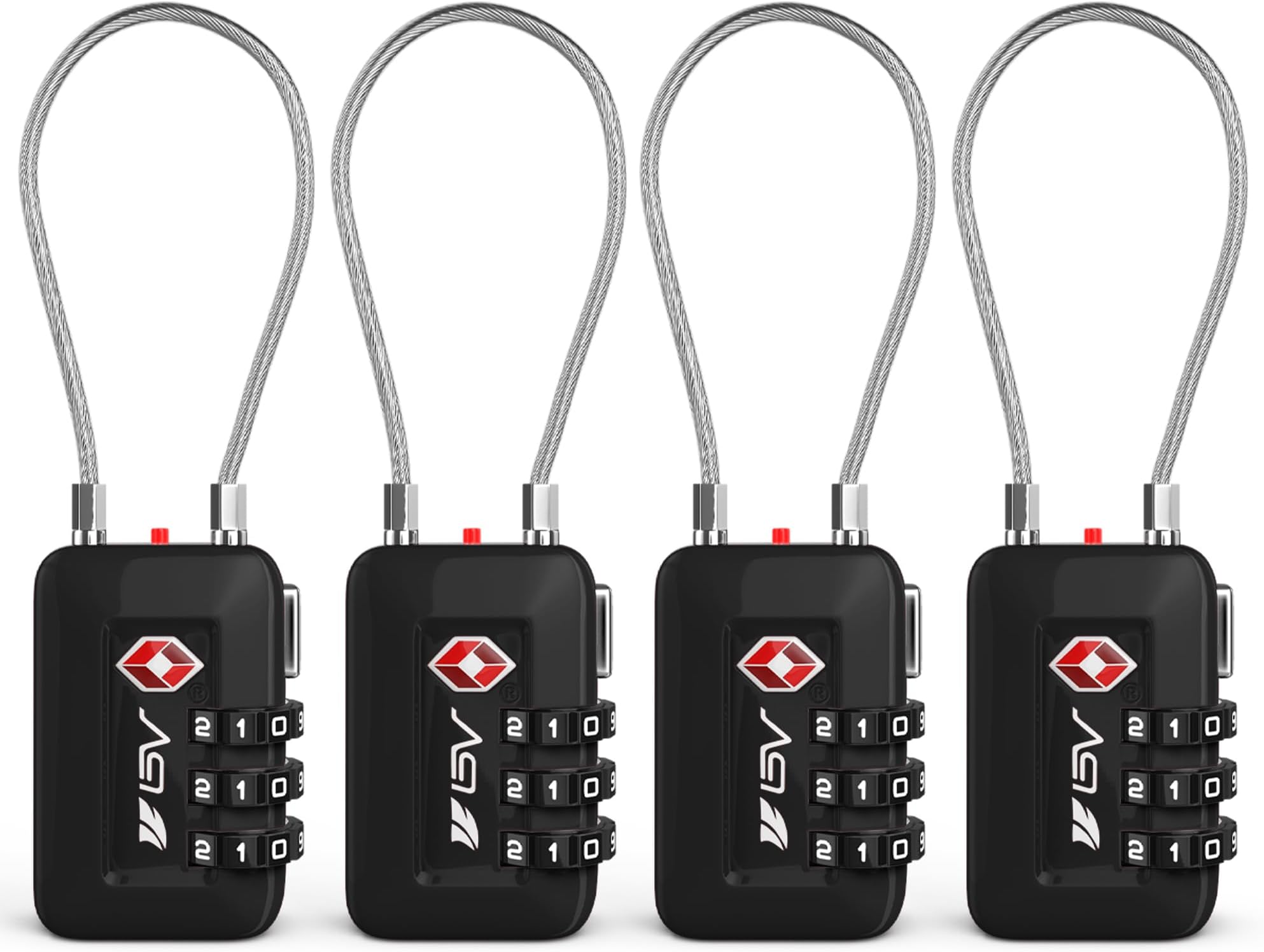 Amazon.com: ANVIL 4 Digit Luggage Locks, TSA Locks for Luggage ...