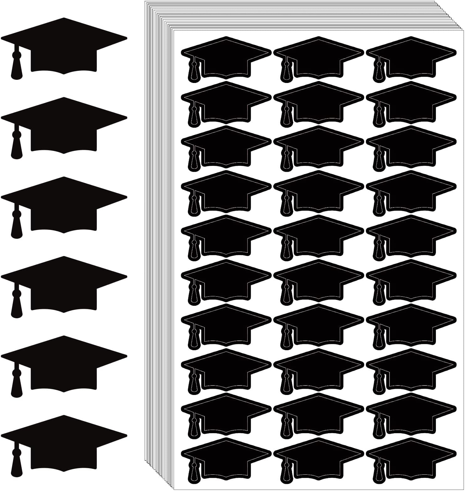 Amazon.com: Graduation Stickers Class of 2024 500Pcs Perforated Roll ...