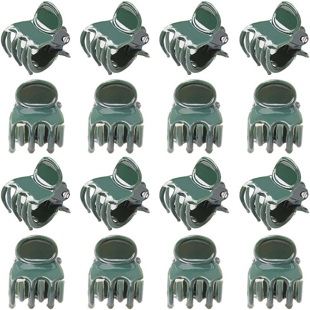 Amazon.com : Pengxiaomei 100 Pack Orchid Clips, Dark Green Plant Clips ...