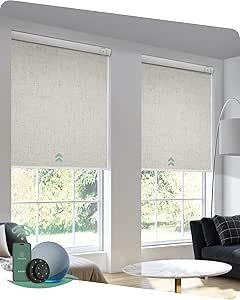 Amazon.com: Yoolax Motorized Blinds with Remote, Blackout Smart Blinds Automatic Blinds for ...