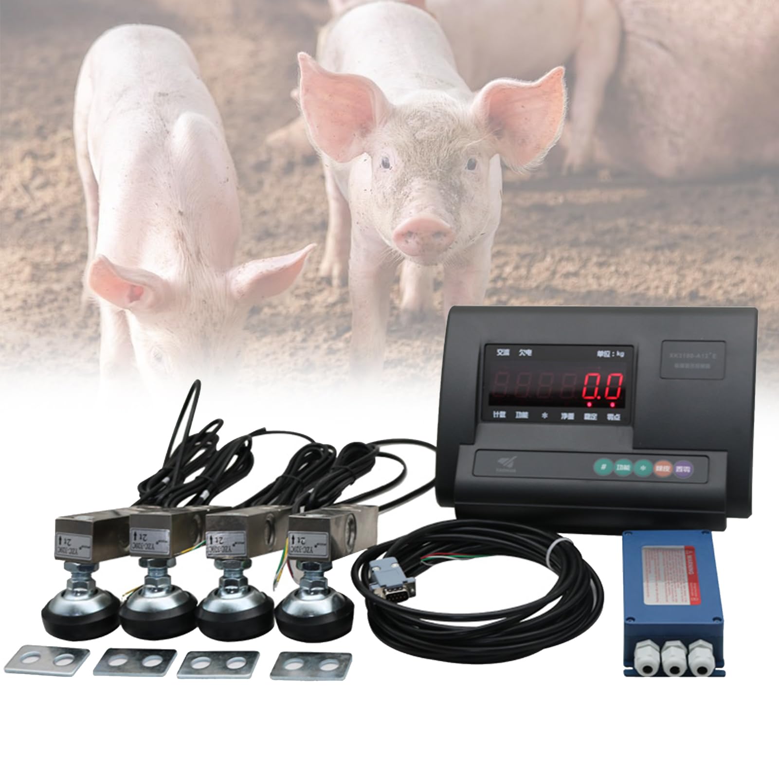 QUTBAG Livestock Scale Kit, High Precision Indicator Load Cell Scale ...