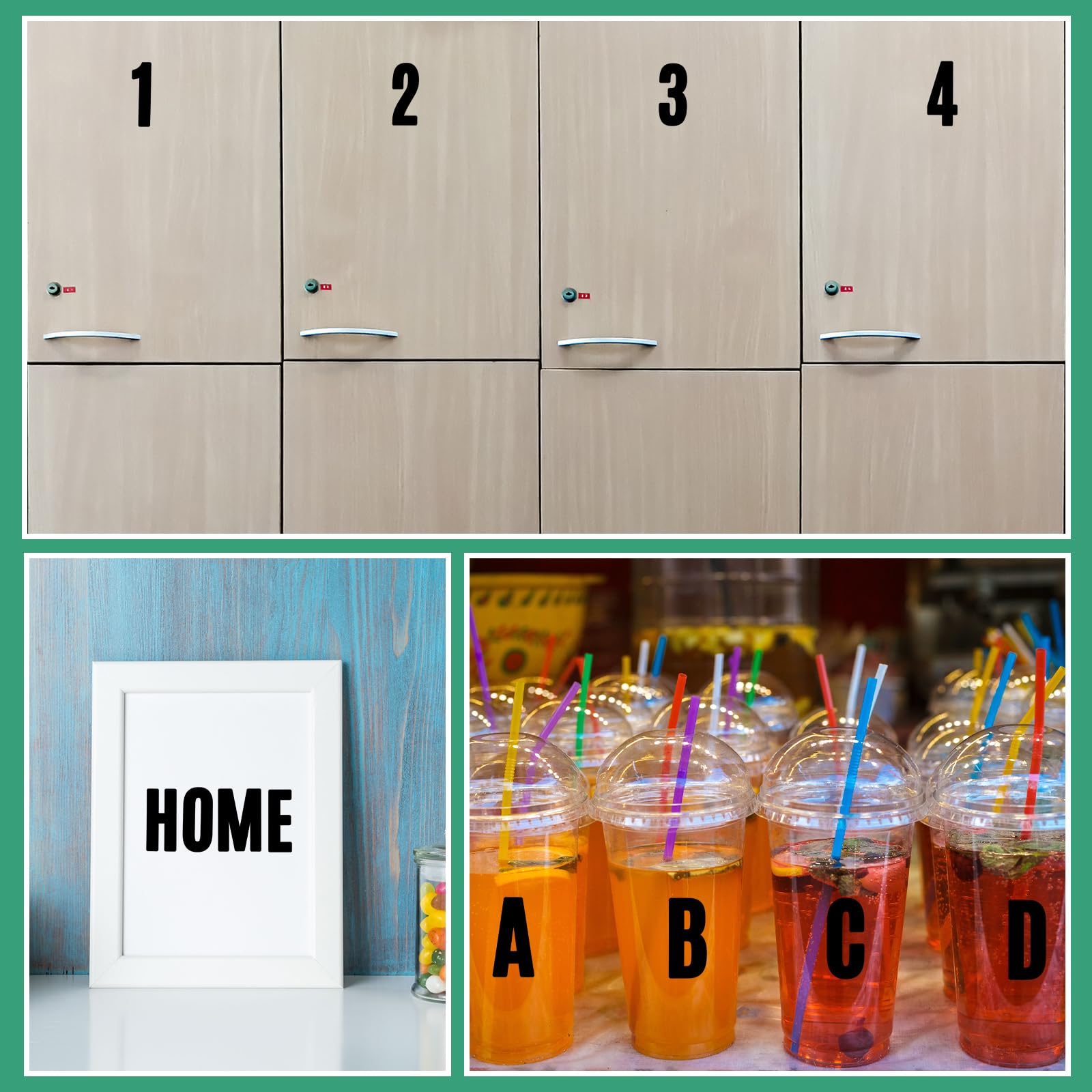 Snapklik.com : Qilery 32 Sheets 2 Inch Letter And Number Stickers Self ...