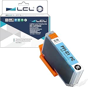 Amazon.co.jp: LCL Canon用 キャノン用 PFI-G1 PC PFI-G1PC 顔料（1パック フォトシアン） 互換インクカートリッジ 対応機種：imagePROGRAF ...