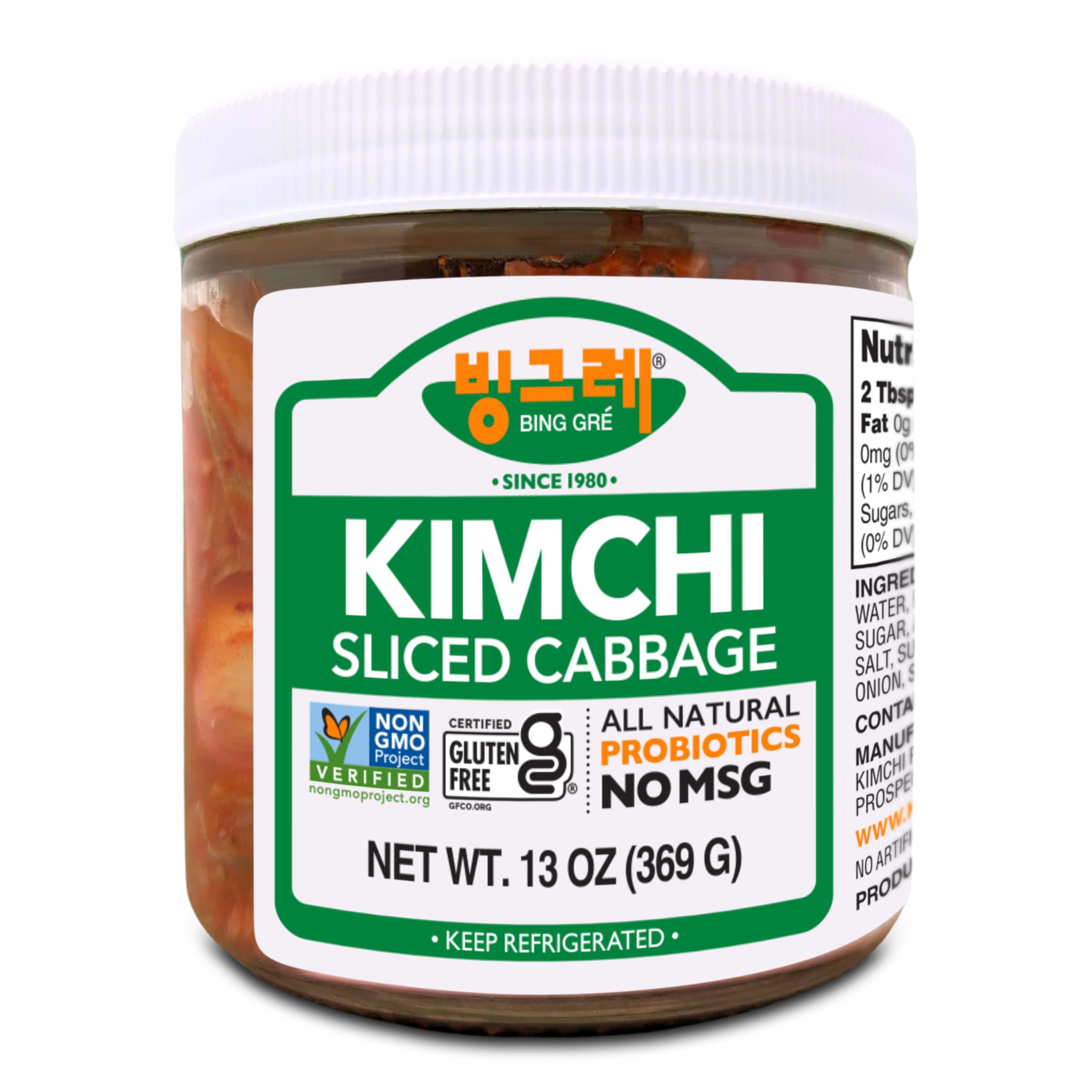 Buy BINGGRE NAPA CABBAGE KIMCHI 13OZ FRESH KOREAN KIMCHEE IN KIM CHI ...