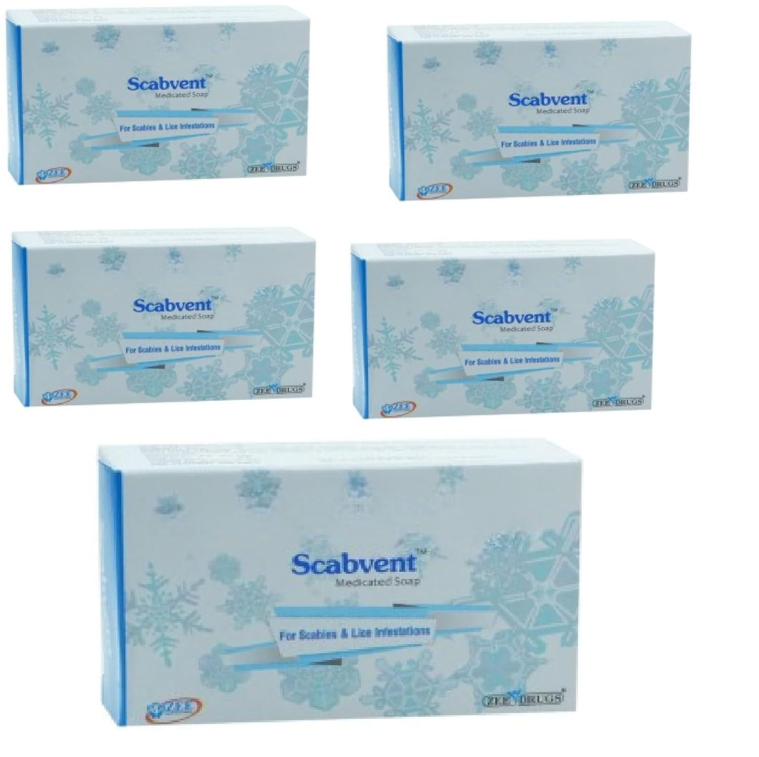 Buy Scabvent for scabies soap (75g) pack 5. Online at Low Prices in ...