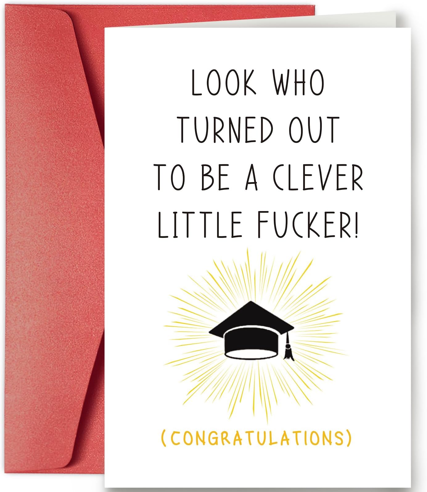 Amazon.com : Bhiosng Funny 2025 Graduation Card Congrats Grad Gift For ...