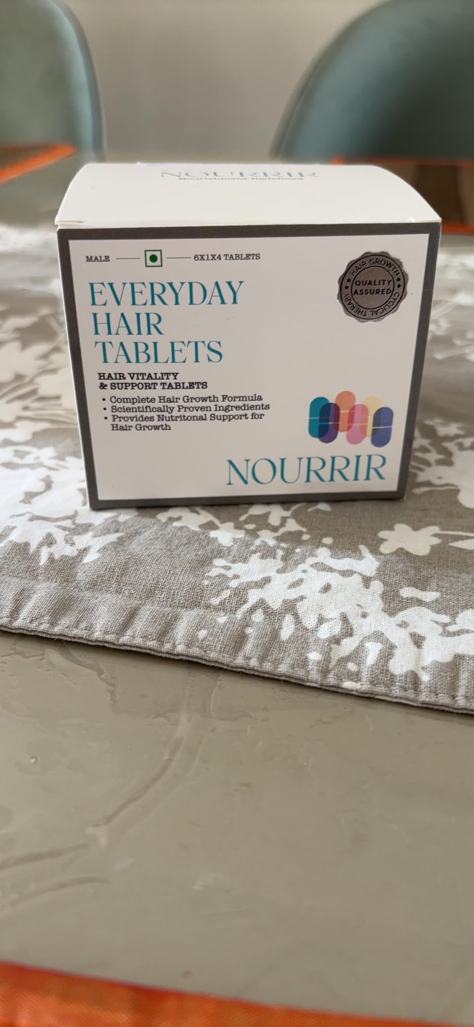 Nourrir Mens Hair Growth Tablets Biotin Dht Blockers Vitamins 8057