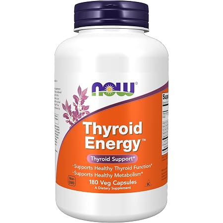 Amazon.com: NOW Supplements, Thyroid Energy™, Iodine and Tyrosine plus ...
