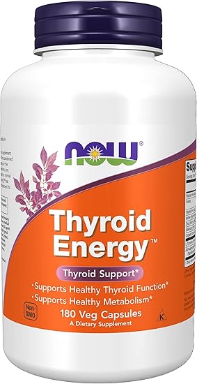 Amazon.com: NOW Supplements, Thyroid Energy™, Iodine and Tyrosine plus ...