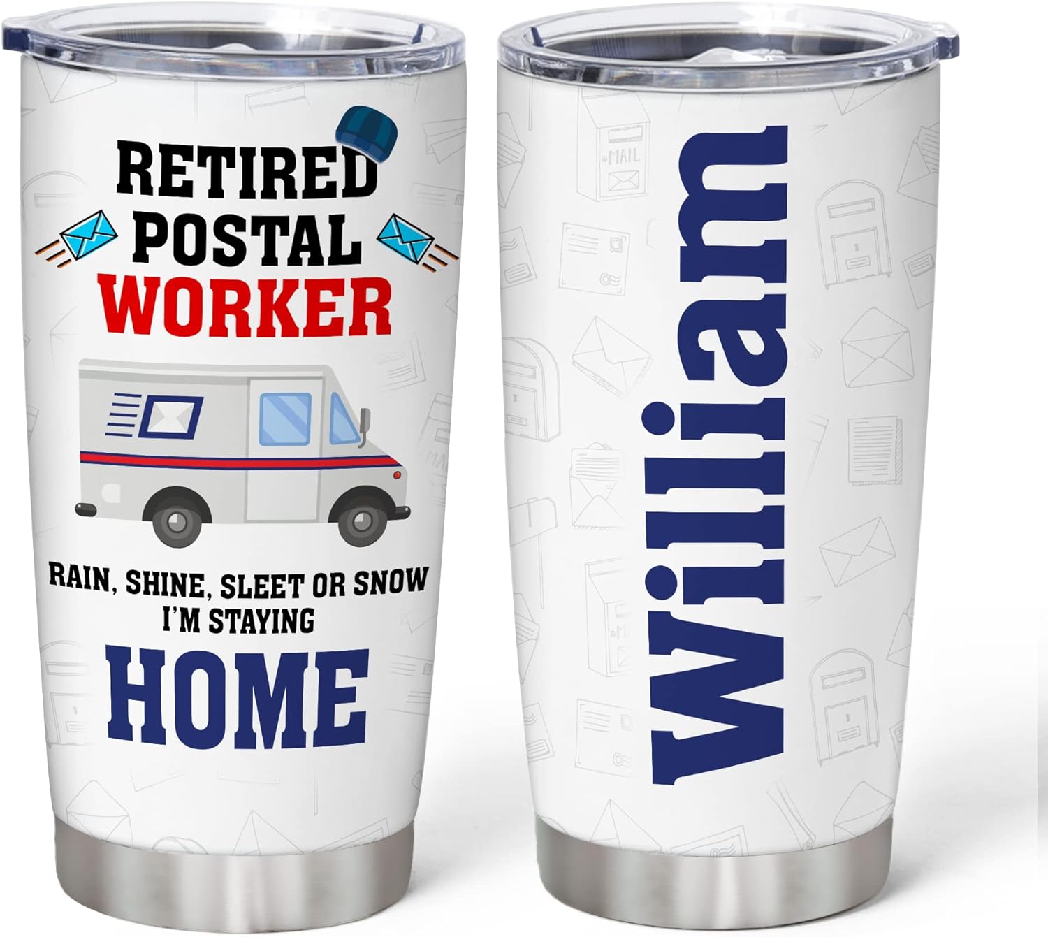 Amazon.com | Hyturtle Mailman Gift Personalized Mail Carrier Stainless ...