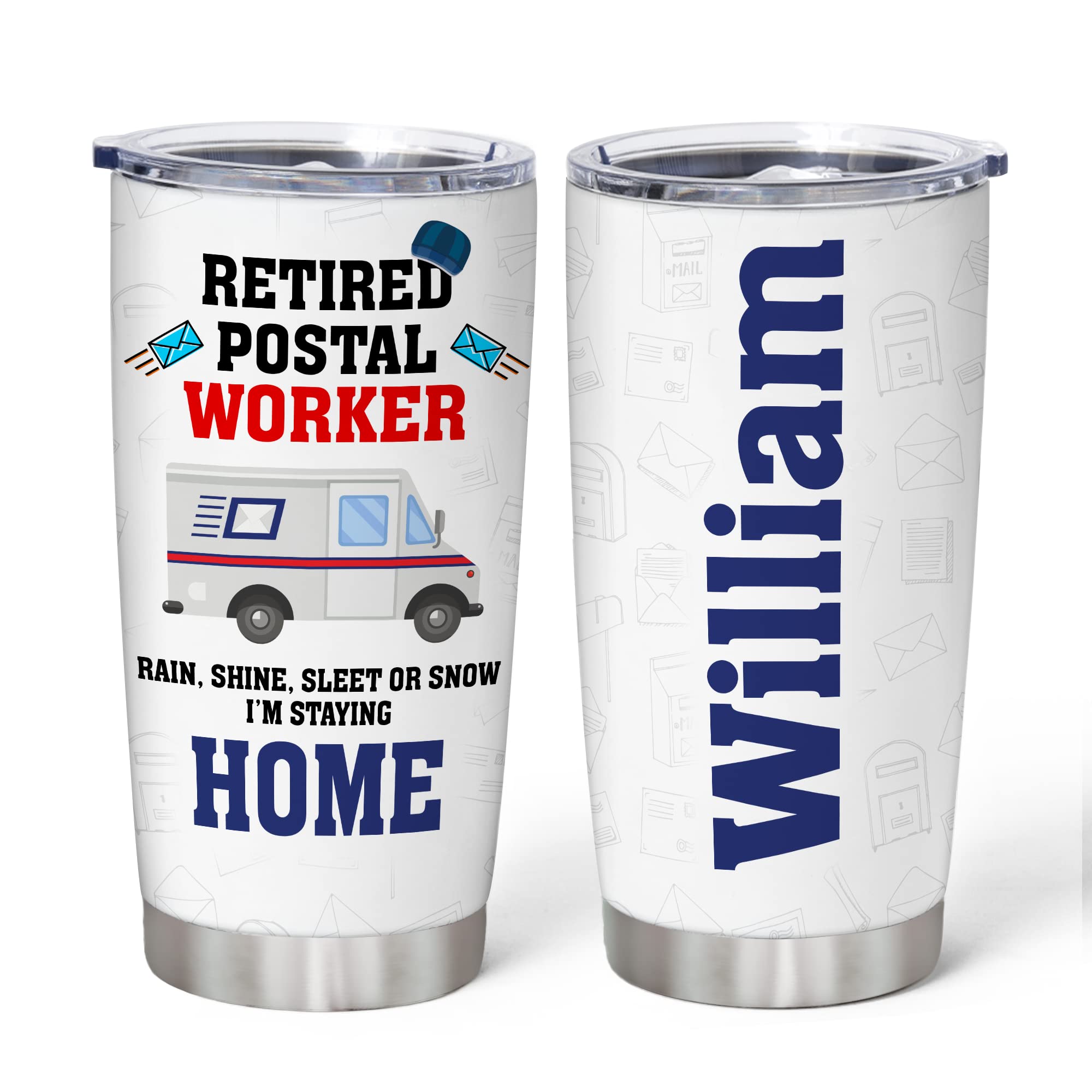 Amazon.com | Hyturtle Mailman Gift Personalized Mail Carrier Stainless ...