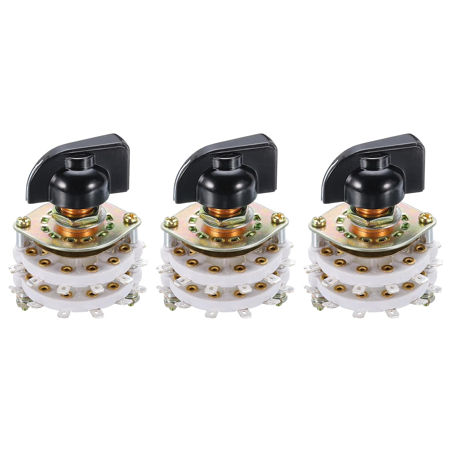 MECCANIXITY 2P10T Rotary Switch 2 Pole 10 Position Band Selector 2 Deck ...