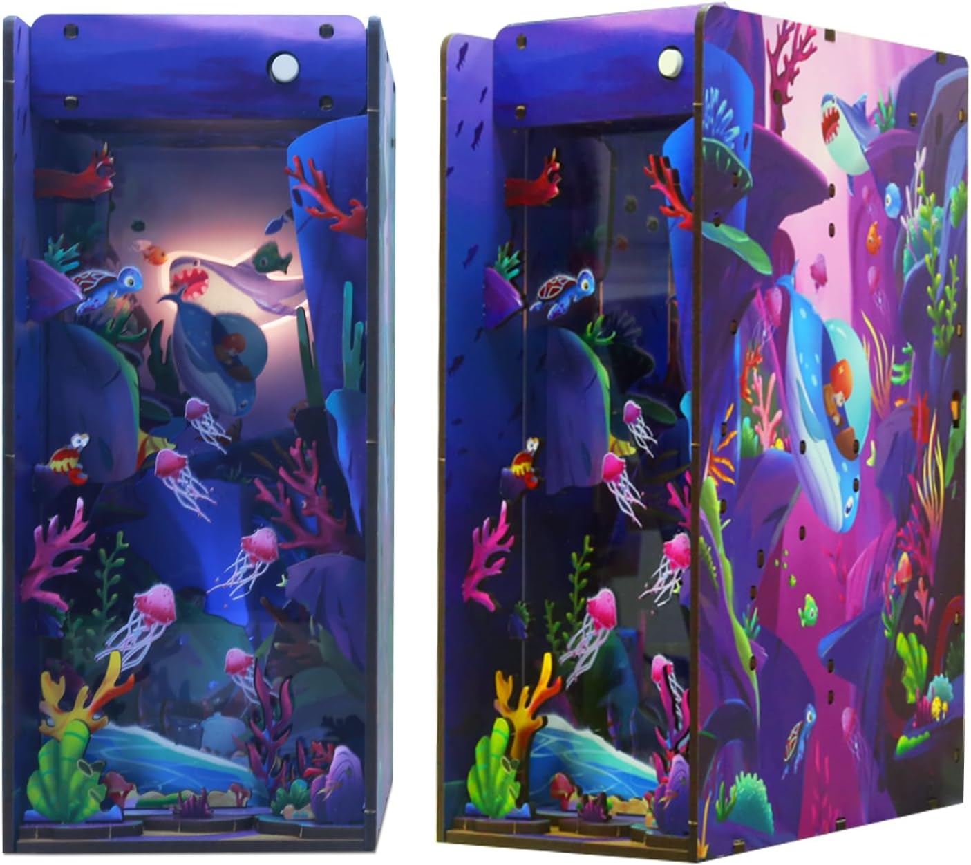 Amazon.com: DIY Book Nook Kit, DIY Dollhouse Wood Bookend, Booknook ...