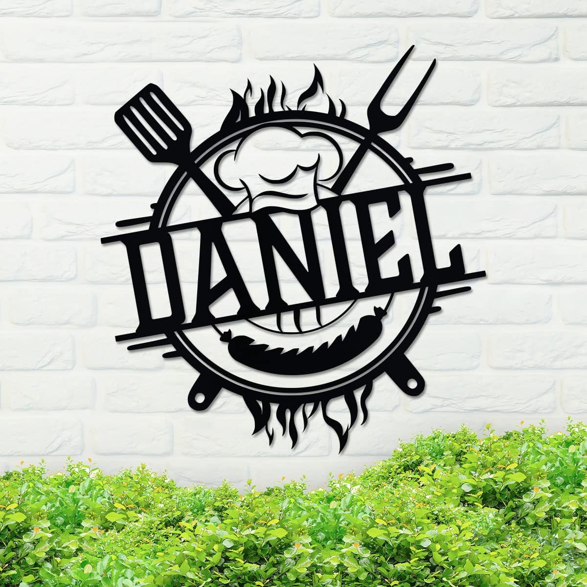 Amazon.com: Personalized Metal Grill Sign - Home Decor, Grilling Metal ...