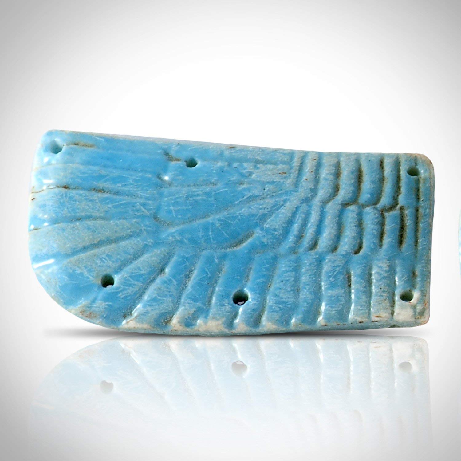 Real Ancient Egyptian Blue Faience Scarab