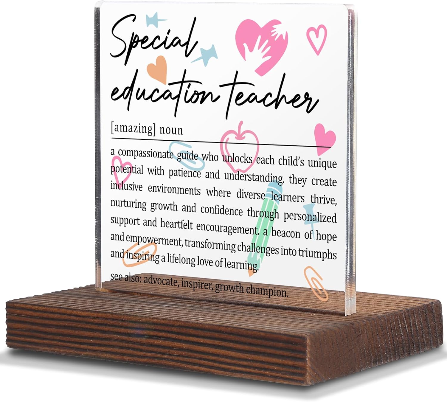 Amazon.com: Special Education Teacher Gifts, Thank You Gift for Sped ...