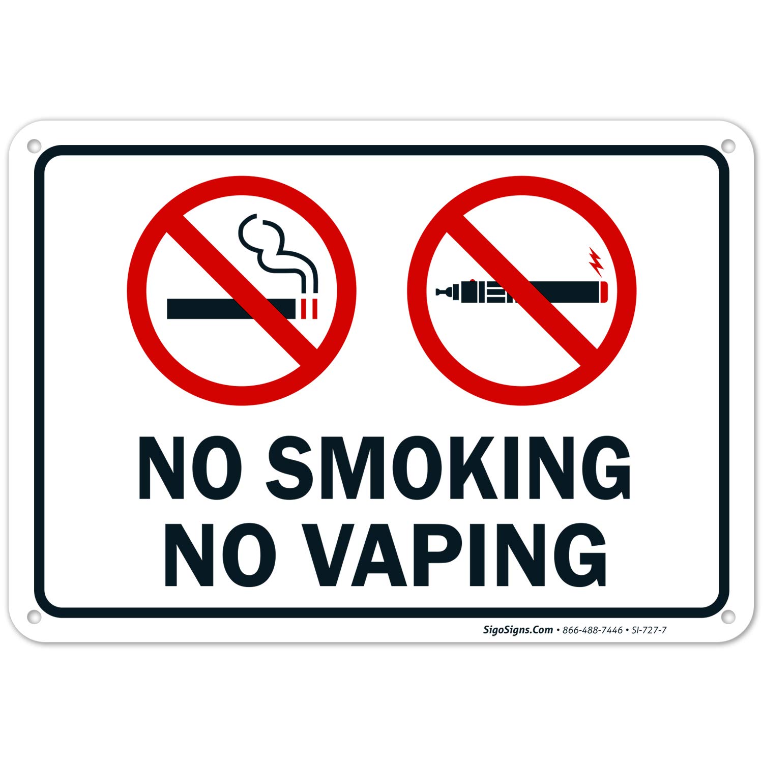 4 Pack No Smoking No Vaping Signs, 10x7 Inches, Rust Nepal | Ubuy