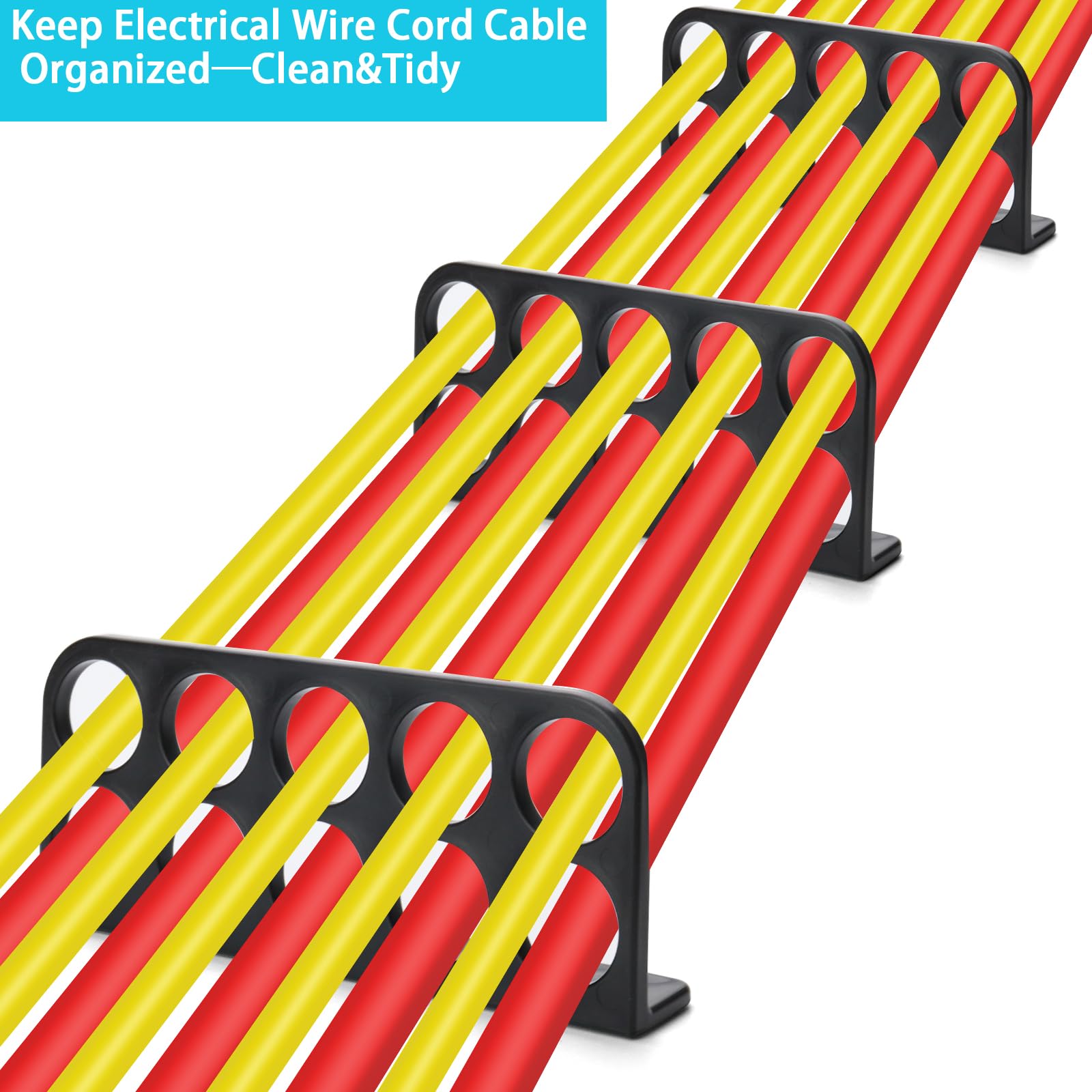 Snapklik.com : 50Pack Cable Chase Wire Bracket,Cable Chase Bracket ...