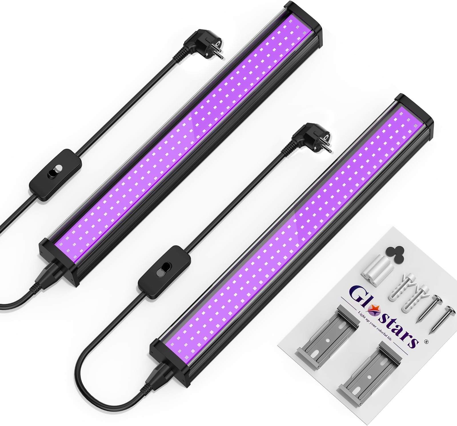 Barrina Lumière UV, T10 LED Lampe Noire UV Verticale, 14W, 385-400nm ...