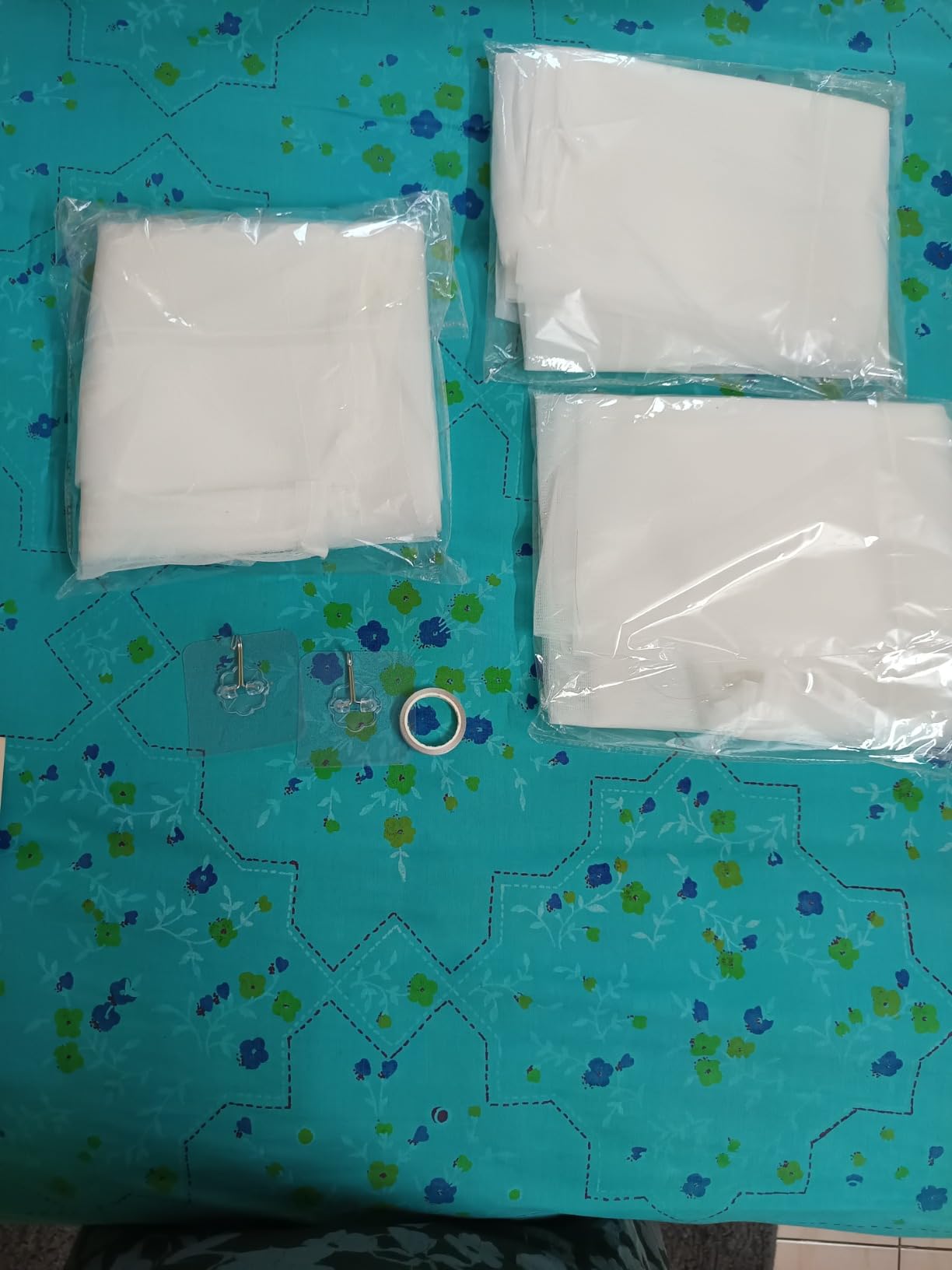 Party Propz White Net Curtain for Decoration with Fairy Lights (9m ...