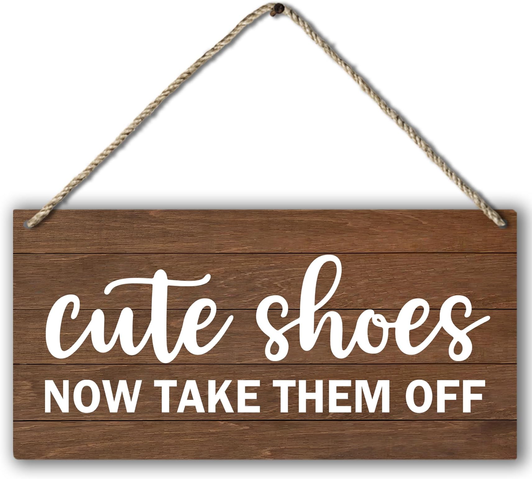 Amazon.com : Please Remove Your Shoes Wood Sign for Home Decor Thick ...